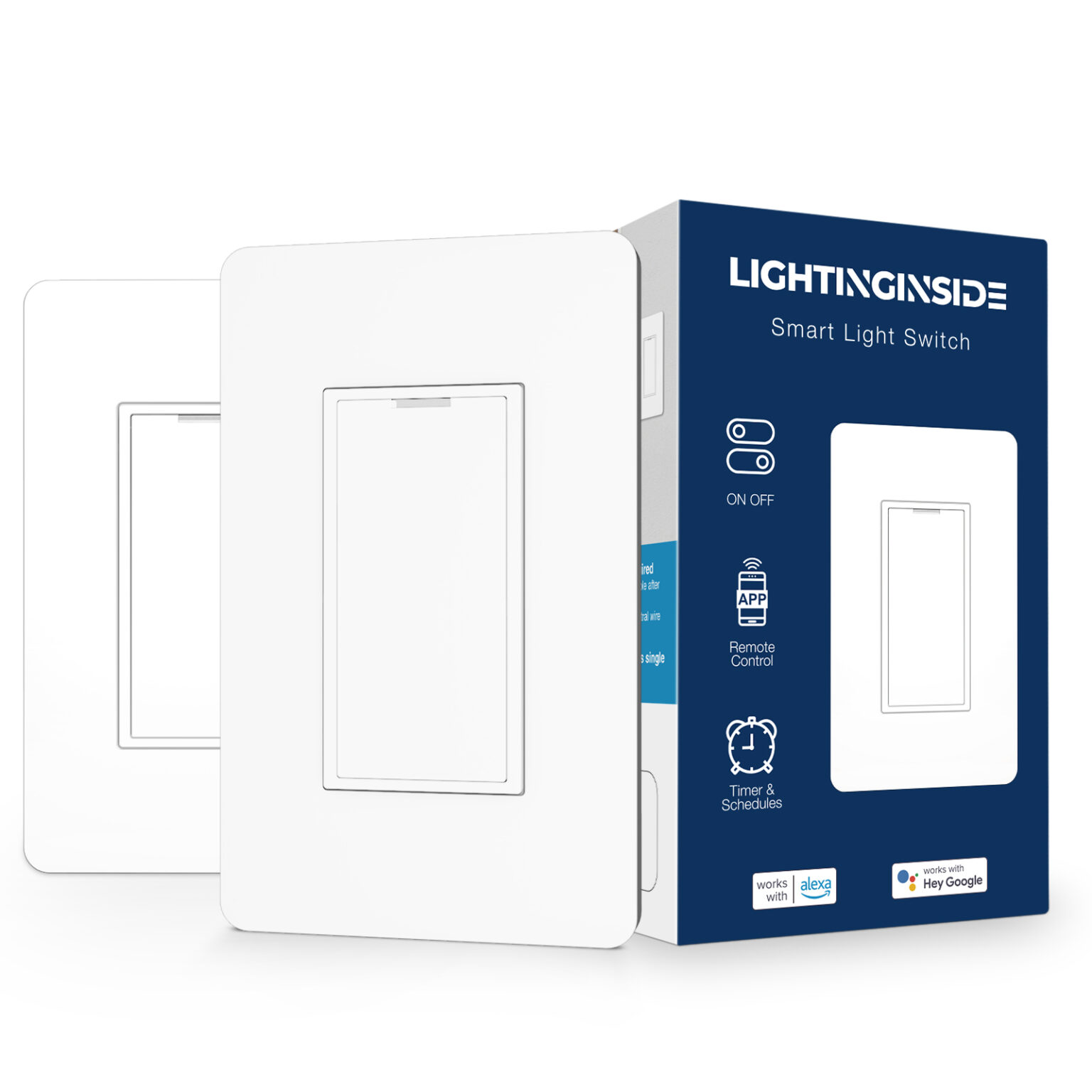 2 in 1 Smart Ceiling Fan Control and Light Dimmer Switch, Neutral Wire ...